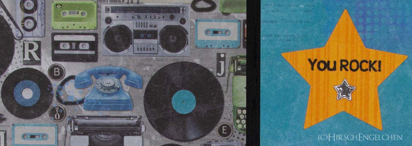 Plattenteller Karte / Turntable Card - HirschEngelchen